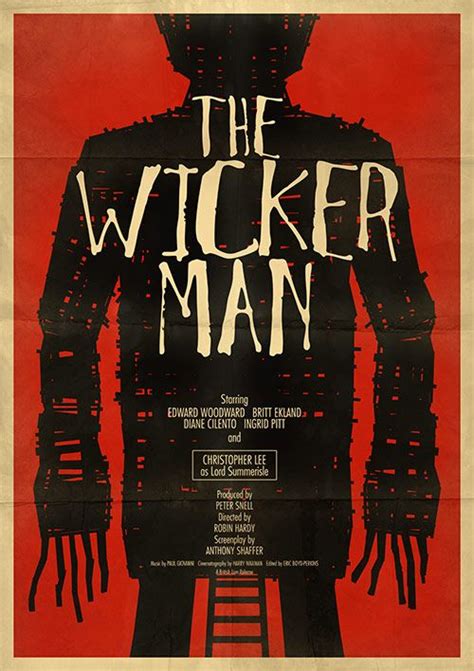 Robert Agasucci Wicker Man Movie Posters Horror Movies