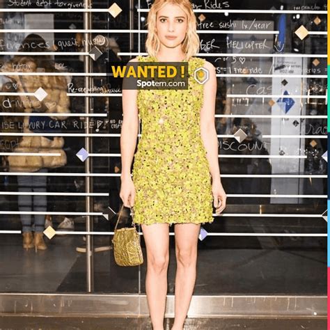 The Yellow Dress Worn By Emma Roberts On Her Account Instagram