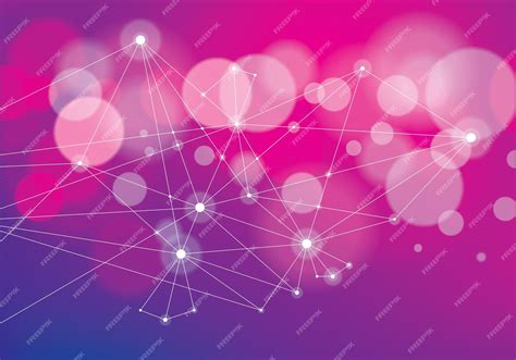 Premium Vector Connected Lines With Dots Geometric Science And