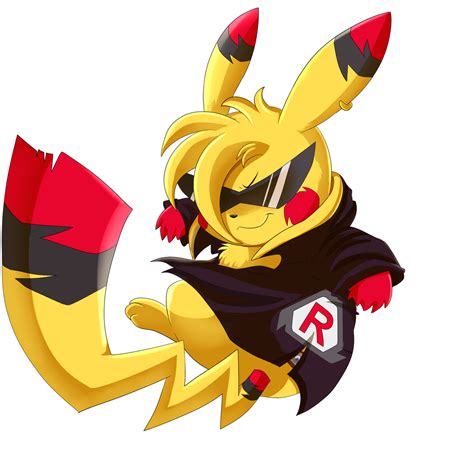 Comm Rocket Pikachu By Pridark On Deviantart