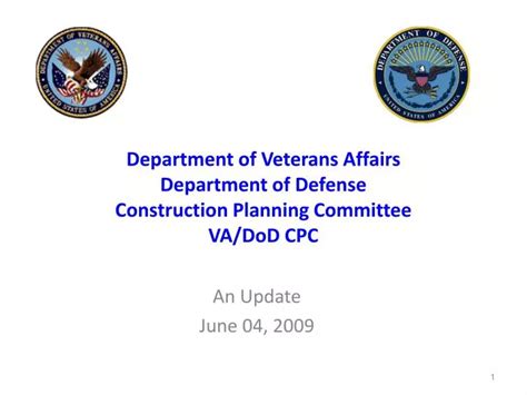 Ppt Department Of Veterans Affairs Department Of Defense Construction