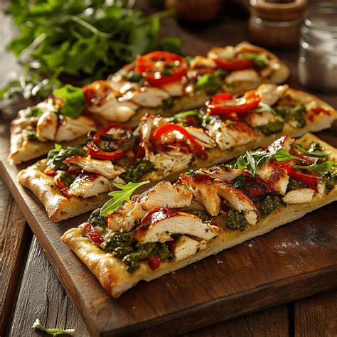 Irresistible Chicken Pesto Flatbread For Quick Healthy Dinners