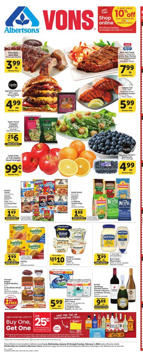 Vons Weekly Ad January 28 February 3 2026 Weeklyads2