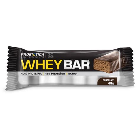 Barra De Proteína Whey Bar Chocolate 40g Probiótica Fitarvida