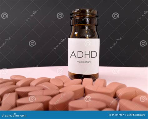 Adhd Bottle Of Medication Stock Image Image Of Focalin 244147487