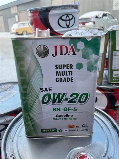Моторное масло JDA 0W20 hybrid SN GF-5 4л Япония на Toyota Corolla ...