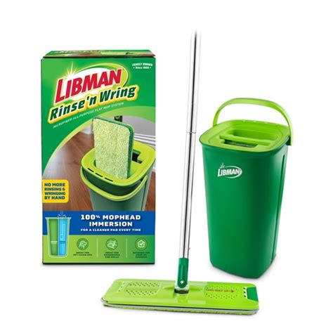 Libman Rinse N Wring Microfiber Mop System With Pads