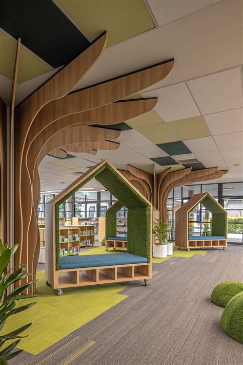 School Library Reimagined Biophilic Design By Leaf Architecture — Leaf Architecture School