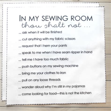 My Sewing Room Rules At Addie Giron Blog