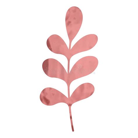 Watercolor Floral Element Design Asset Stock Illustration