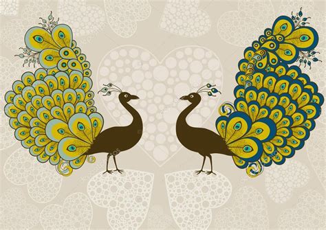 Peacocks Stock Vector By ©rodicabruma 36545189