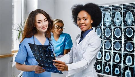 Premium Photo Doctor With Woman Assistant Are Diagnosticating Results