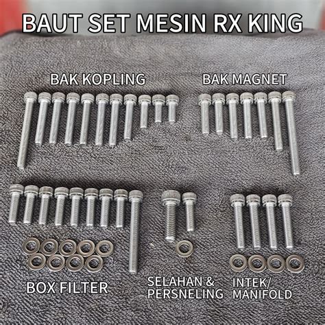 Jual Baut L Mesin Rx King Full Stainless Asli Merk The Ss304 Bahan Anti