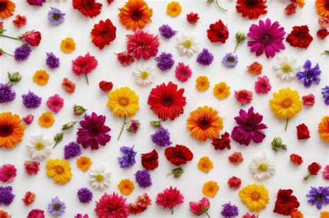 Many Multipe Flowers On Top Of White Table Top Photography Small Big