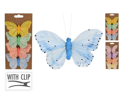 Dekoratsioon Liblikas 4 Tk