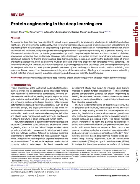 Pdf Protein Engineering In The Deep Learning Era