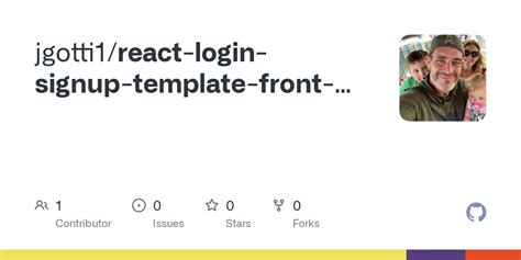 Github Jgotti React Login Signup Template Front Back