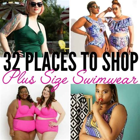 32 Places To Shop For Plus Size Swimwear Ready To Stare Cheap