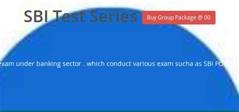 Sbi Test Series At Best Price In Dehradun Id 19300978330