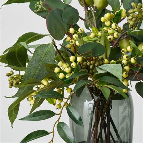 Lifelike Seed Pod Needle Leaf And Silver Dollar Eucalyptus Smilax