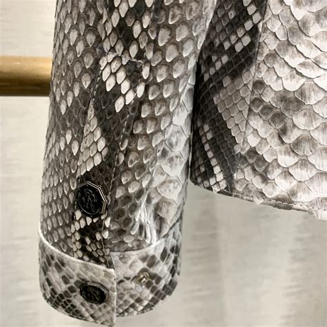 Sr Python Leather Shirt Leather Guys Sr Python Leather Shirt Leather Guys