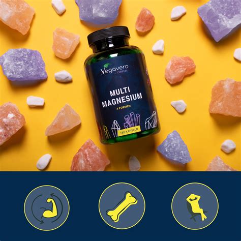 Multi Magnesium Complex 180 Capsules 4 Magnesium Forms Vegavero