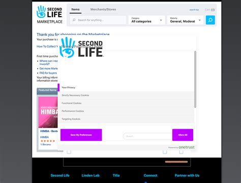 Privacy Preference Center Popup Window General Second Life Tech Discussion Second Life Community