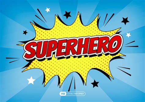 Premium Psd Colorful Comic Effect