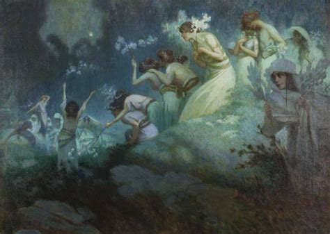 Alphonse Mucha Night Moonlight Painting Alphonse Mucha Mucha Art