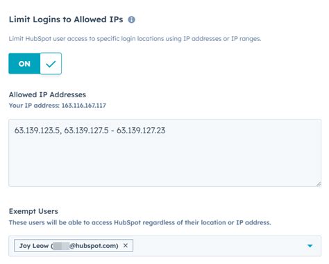 Limit Logins To Trusted Ip Addresses