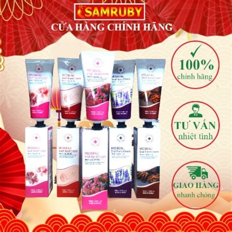 ChÍnh HÃng Kem Dưỡng Da Tay Mềm Mịn Tinh Chất ốc Sên Hàn Quốc Medibeau Snail Hand Cream 100ml