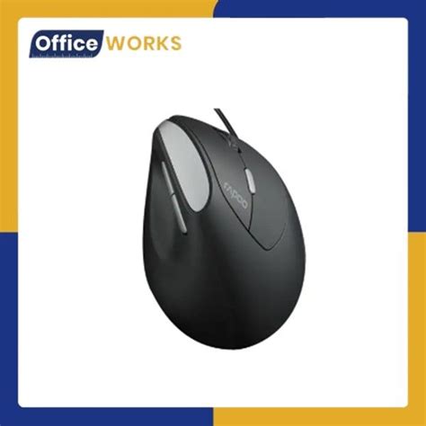 Rapoo Ev Silent Ergonomic Wired Mouse Vertical Ergonomic Design Lazada Ph