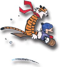 Calvin And Hobbes Sledding