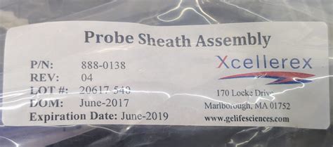 Xcellerex 888 0138 Probe Sheath Assembly 4 Pack Ebay
