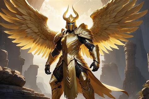 Golden Guardian Premium Ai Generated Image