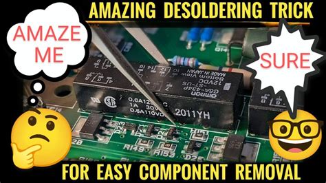 Desoldering Made Easy Amazing Trick Soldering Tutorial Youtube
