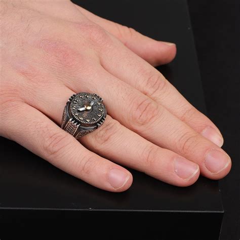 Clock Finger Ring Etsy