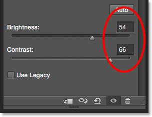 Adding A Brightness Contrast Adjustment Layer In Photoshop