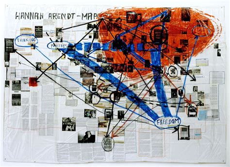 “hannah Arendt Map” 2003 Thomas Hirschhorn With Marcus Steinweg 230 X 325 Cm The Cranford