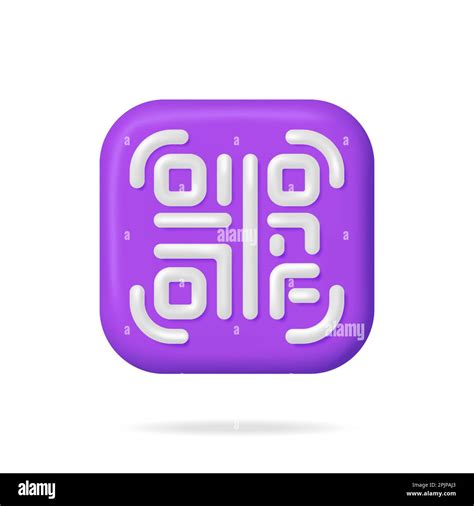 3d qr code icon isolated stock vector image and art alamy