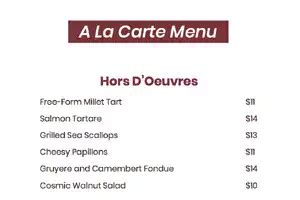 A La Carte Meaning In Context 601 Words Lelb Society