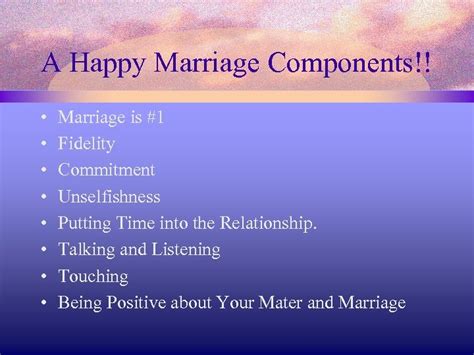 Positive Characteristics And Behaviors Of A Strong Marriage