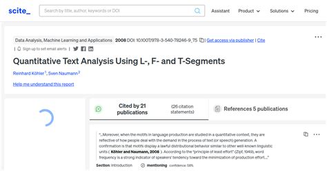 Quantitative Text Analysis Using L F And T Segments