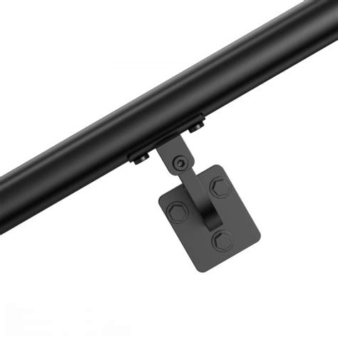 Vevor 2130mm Wall Mounted Stair Handrail Black Aluminum Indoor Outdoor