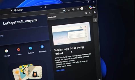 Microsoft Edge는 Windows 11에서 Copilot을 사용하여 사이드바 앱 목록을 제거합니다
