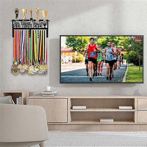 Medal Hanger Display With Trophy Shelf Metal Trophy And Medal Shelf