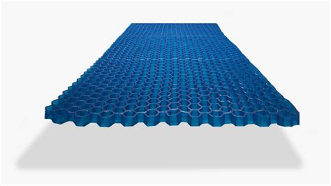 Geo Matrix Blue Hexagonal Gel Mattress Overlay Made Gel Matrix