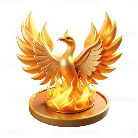Vibrant Traditional A Proud Phoenix Rising From A Pyre Of Flames