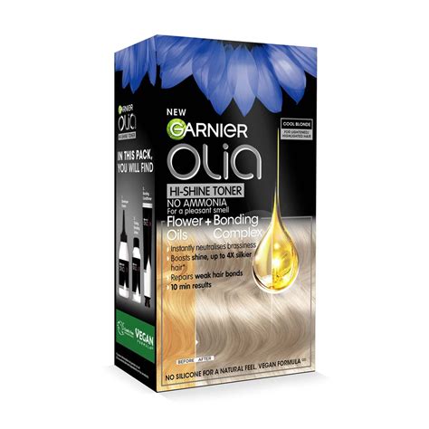 Olia Hi Shine Cool Toner For Blonde Bleached Hair Garnier Uk