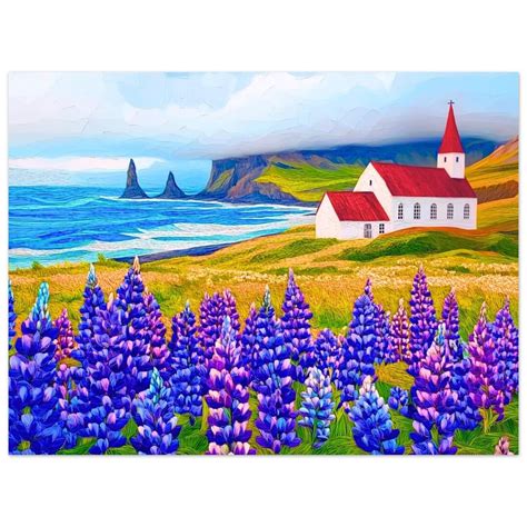Vík I Myrdal Poster Etsy